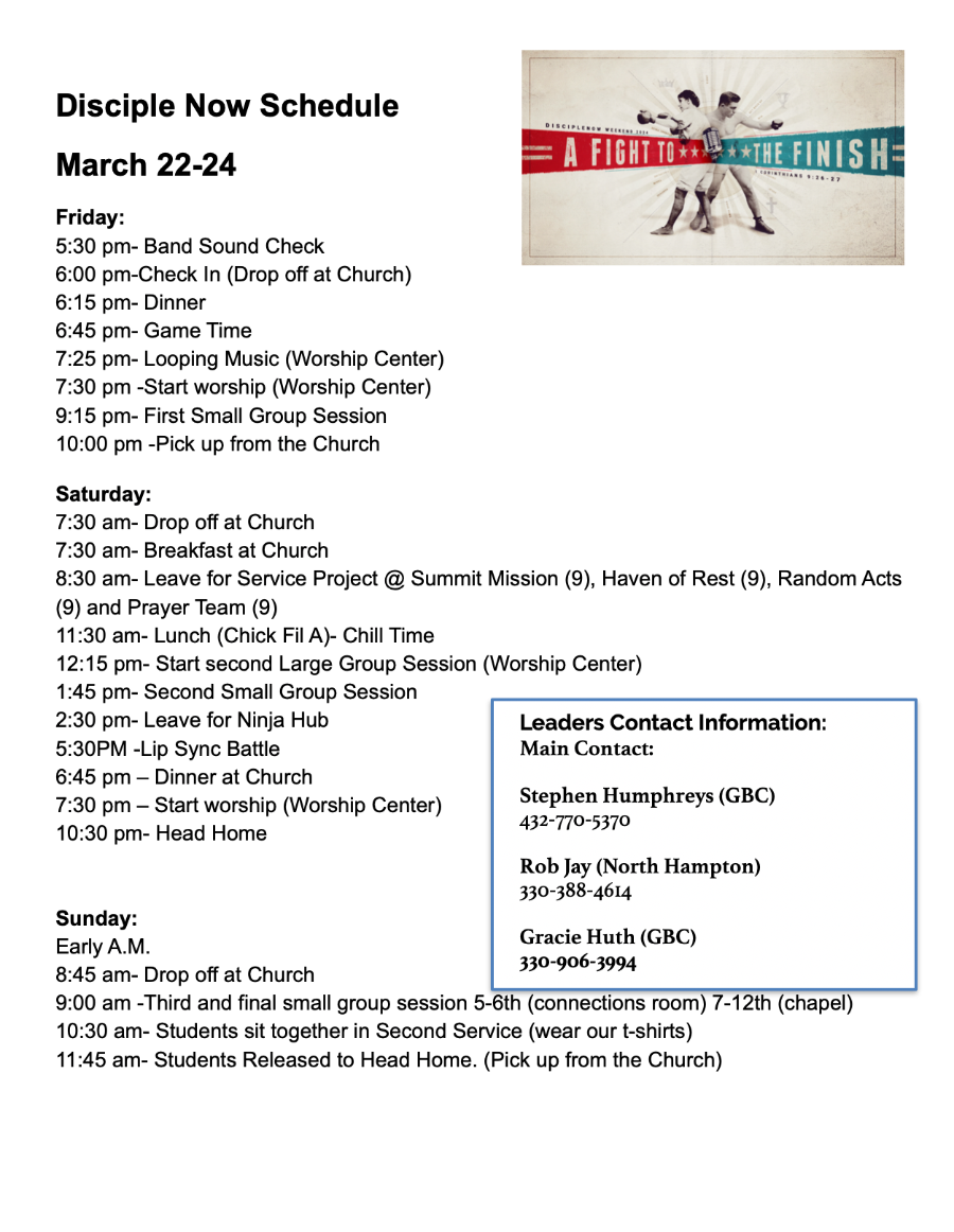 Discipleship Now 2024 Final Details Leaders - Shout Student Ministries ...